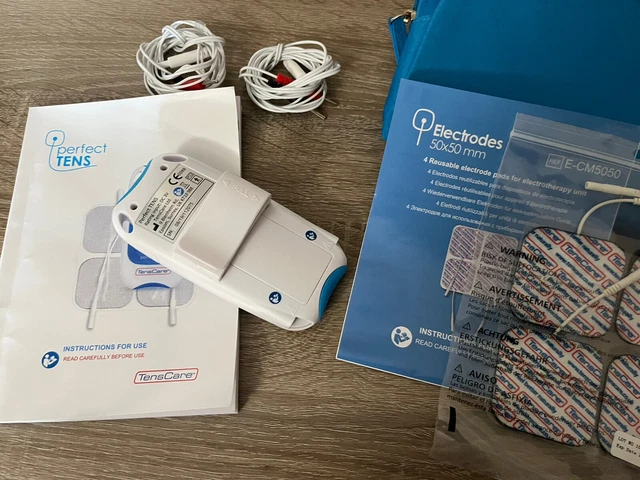 TENSCARE PERFECT TENS + 4 Reusable Electrodes Clinically Proven TENS ...