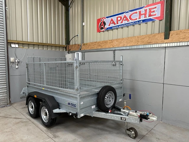 NEW BRAKED APACHE 8ft x 5ft Trailer with rear ramp Heavy Duty GVW ...