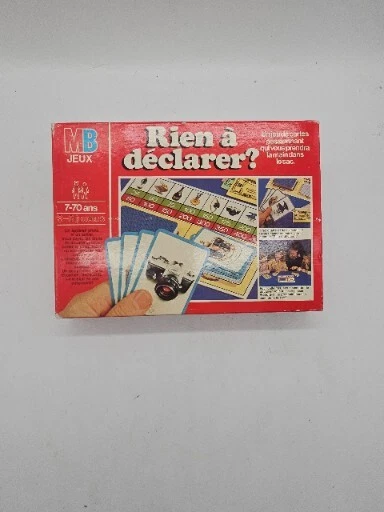 VINTAGE 1981 MILTON Bradley MB Games Smuggle French Card Board Game ...