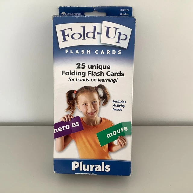PLURALS FOLD-UP FLASH Cards Language Education/Writing Skills Learning ...