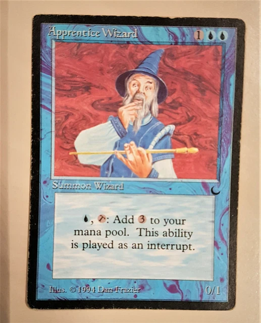 MTG - MAGIC "Apprentice Wizard" - The Dark - (Alpha Beta Legends ...