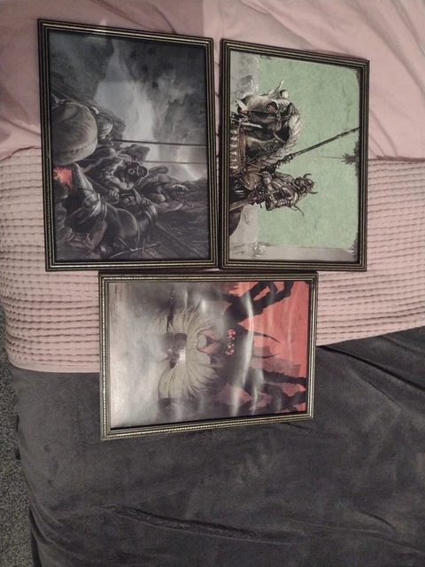 LOTR POSTERS ORIGINAL John Howe Books calendar Rare Shelob Orcs Black ...