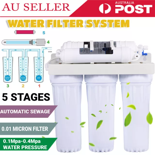 5 STAGE UF Water Purifier Undersink Watermark Water Filter Fluoride $83 ...