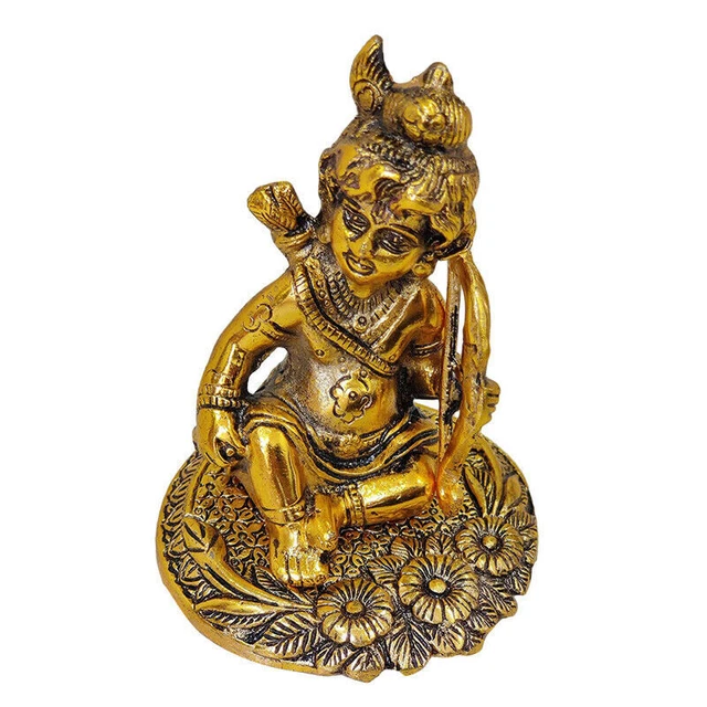 METAL LORD RAM Ji Baal Roop Hindu Gold Plated Home,Temple Decoration ...