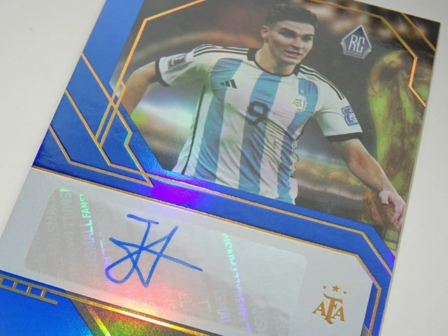 FANSMALL ARGENTINA JULIAN Alvarez firma auto RC rookie Manchester City ...