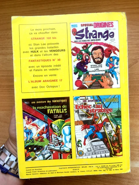 SPECIAL STRANGE N°31 Mars 1983 Lug M 2530-31 Bd Bande Dessinee Marvel ...