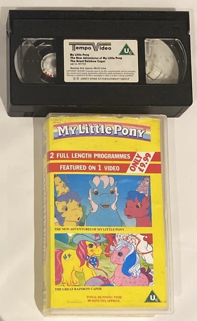 MY LITTLE PONY New Adventures & Great Rainbow Caper - VHS VIDEO TAPE ...