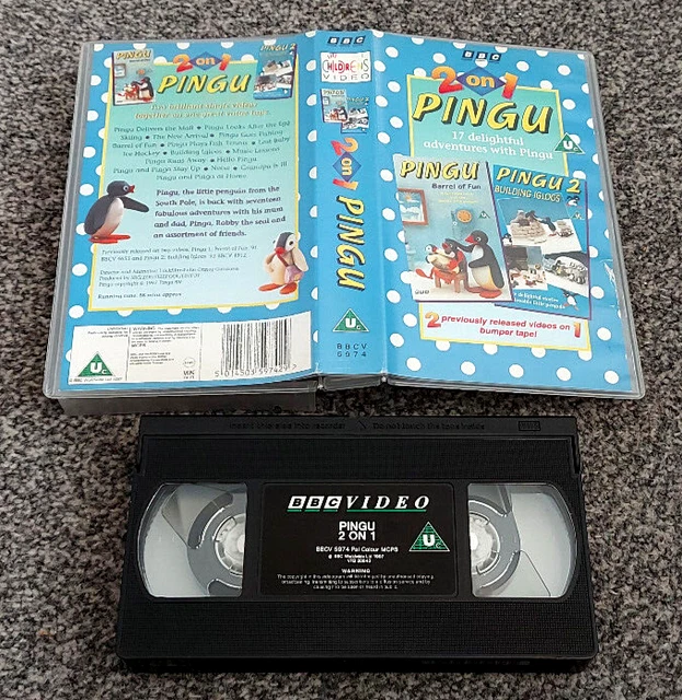 PINGU 2 0N 1 17 Delightful Adventures Bbc Video Pal Vhs Video Kids ...