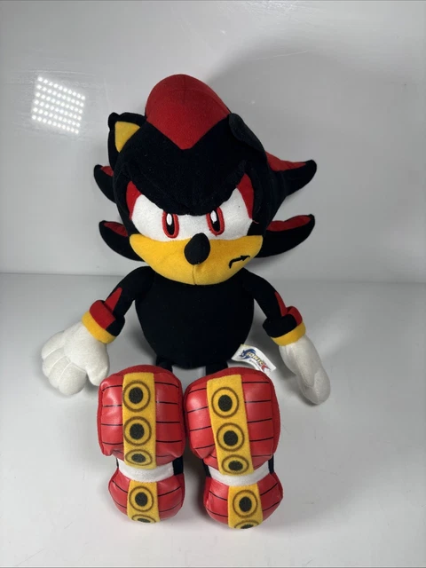 RARE SHADOW THE Hedgehog Plush Sonic The Hedgehog SEGA Sonic X 17” VERY ...