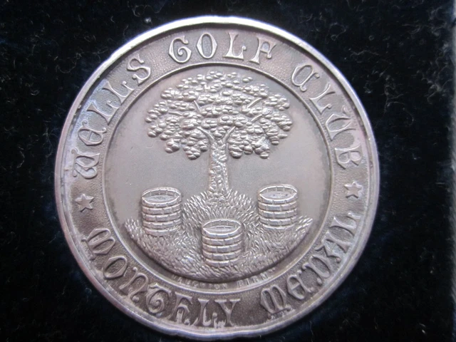 ANTIQUE &WELLS GOLF Club" H.m. Silver Medal 1897 £75.00 - PicClick UK