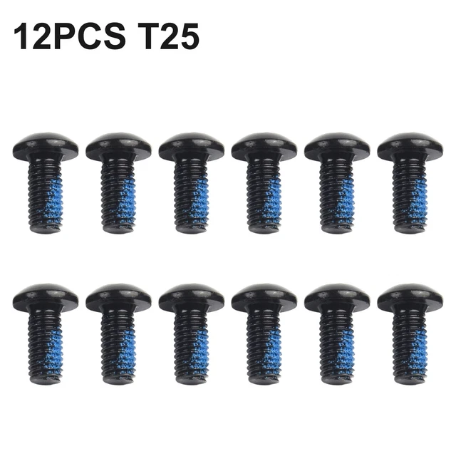 HIGH PERFORMANCE M5 12mm Bicycle Brake Disc Bolts T25 Head 12 Pack for ...