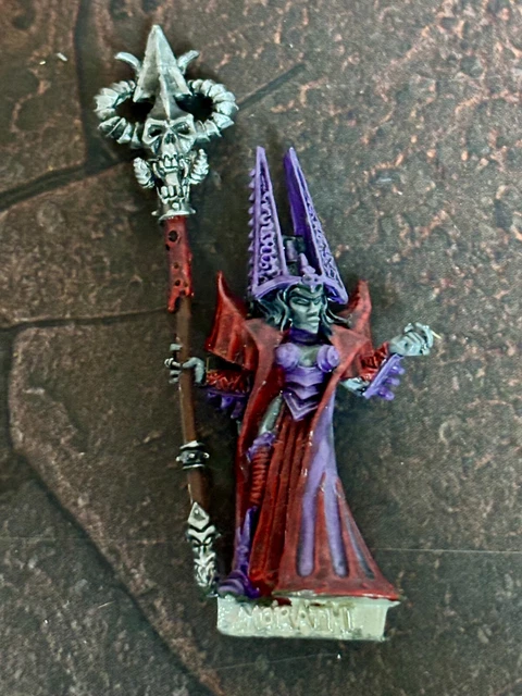 WARHAMMER THE OLD World Morathi Dark Elf Sorceress Metal Figure 1996 £ ...