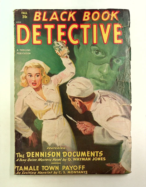 BLACK BOOK DETECTIVE Magazine Pulp Sep 1949 Vol. 27 #1 VG- 3.5 £303.11 ...