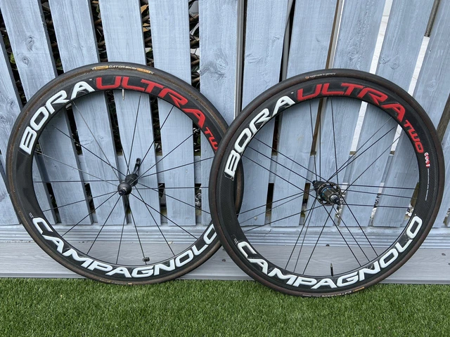 CAMPAGNOLO BORA ULTRA Two Carbon Wheelset Tubular Rim Brake Campag ...