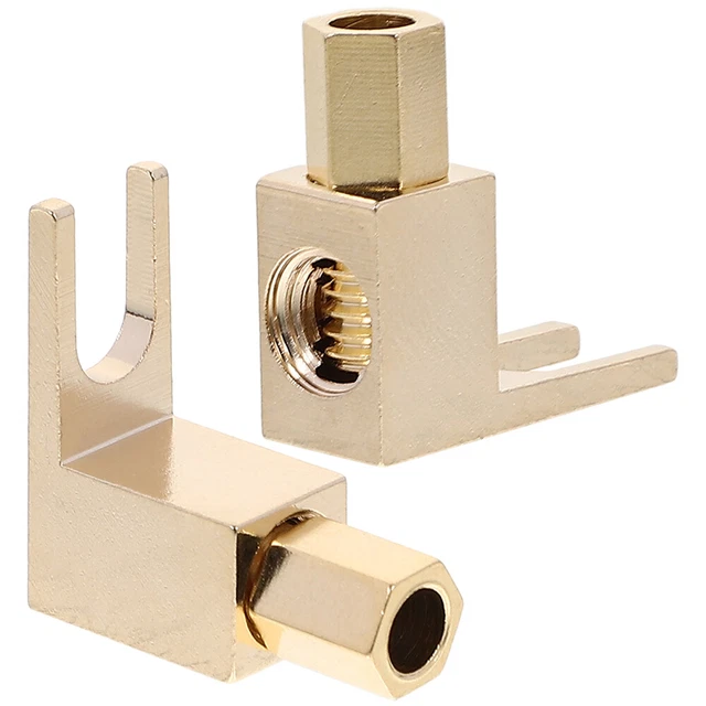 2X 90 DEGREE Banana Plug L-Shaped Speaker Adapters £5.68 - PicClick UK