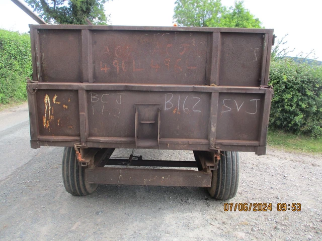 1969 WHEATLEY 6 Ton Dropside Tipping Trailer c/w Silage Sides & Rear ...