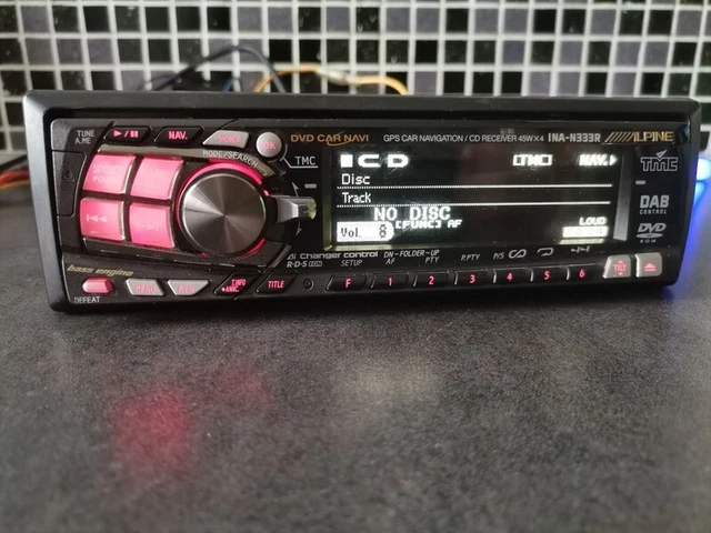 RADIO LECTEUR CD ALPINE INA-N333R DVD, Navigation, DAB Contrôle EUR 257 ...
