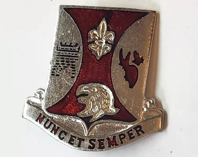 WW2 US ARMY 196th INFANTRY REGIMENT 132nd Engineer DUI DI PINBACK Unit ...