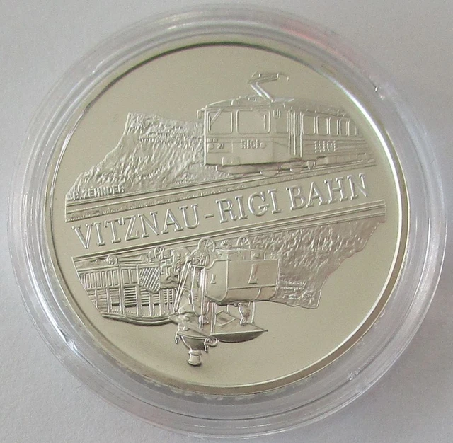 SCHWEIZ 20 FRANKEN 2008 Vitznau-Rigi-Bahn Silber BU EUR 49,00 - PicClick DE