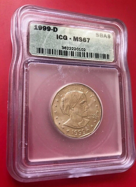 1999-D SUSAN B. Anthony SBA Dollar ICG MS67 $52.01 - PicClick AU