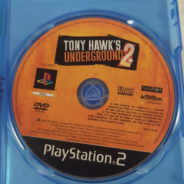 TONY HAWKS UNDERGROUND 2 Playstation PS2 Video Game PAL DISC ONLY £6.57 ...