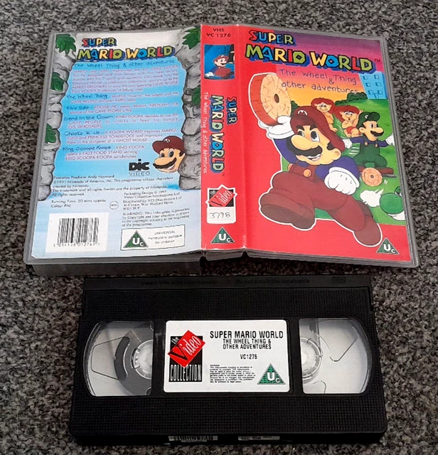 SUPER MARIO WORLD The Wheel Thing & Other Adventures Pal Vhs Video ...