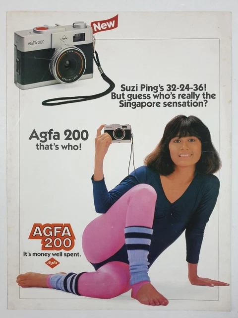 INDIA 70'S AGFA 200 Poster Camera Photography Singapore 14in x 20in £27 ...