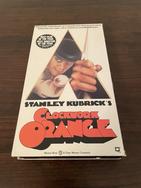 A CLOCKWORK ORANGE (1971) VHS Stanley Kubrick Crime Drama 1991 Release $9.98 - PicClick CA
