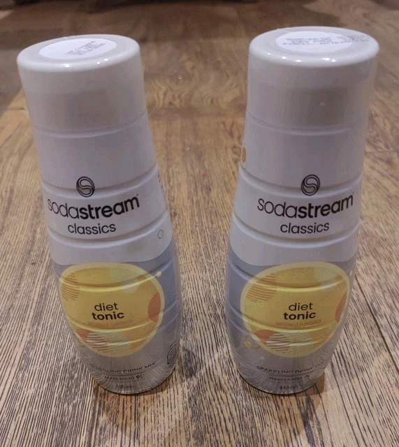 2 BOTTLES OF Sodastream Classics syrup diet tonic flavour. New and ...