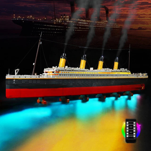 KIT LUCE LED LocoLee per Lego 10294 Titanic Nave Creator Expert ...