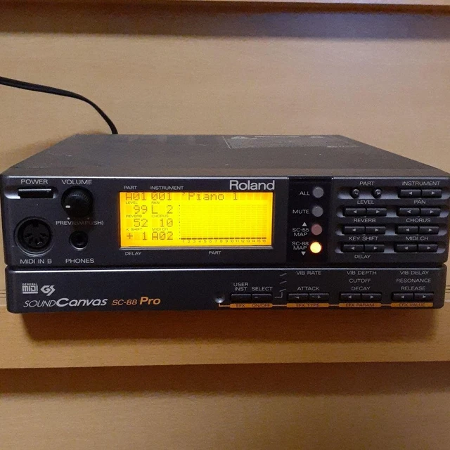 MODULE GÉNÉRATEUR DE son Roland SC-88 PRO Sound Canvas GS MIDI utilisé ...
