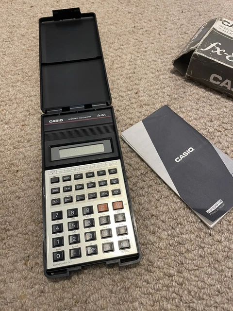 CASIO SCIENTIFIC CALCULATOR fx-82c Hard Case Vintage £9.99 - PicClick UK
