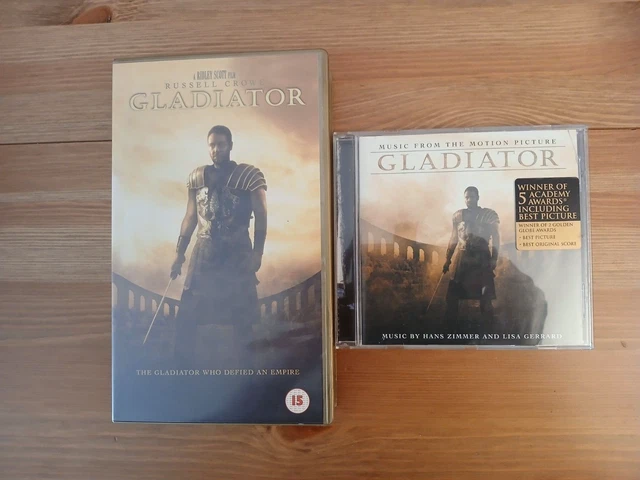 GLADIATOR ON VINTAGE VHS & Gladiator CD soundtrack £6.75 - PicClick UK