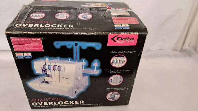 DELTA OVERLOCKER SEWING Machine OL-1000 Multi Bobbin Craft Room ...