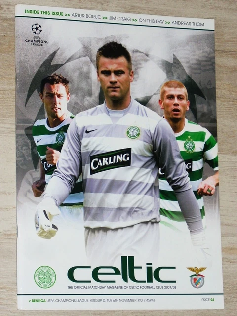 CELTIC GLASGOW V Benfica Lisbon Lisboa Portugal UEFA Champions League ...