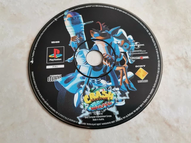 SONY PLAYSTATION 1 PS1 Crash Bandicoot 3 Warped PAL CD seul Black Label ...