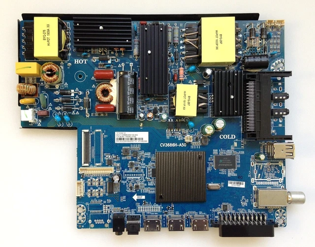PLATINE MAIN BOARD ref CV3686H-A50 / TFT219114 pour tv Brandt B5506UHD ...