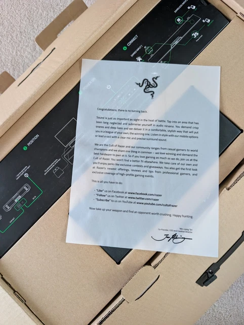 RAZER LEVIATHAN V1 5.1 Channel Soundbar & Subwoofer | With original ...