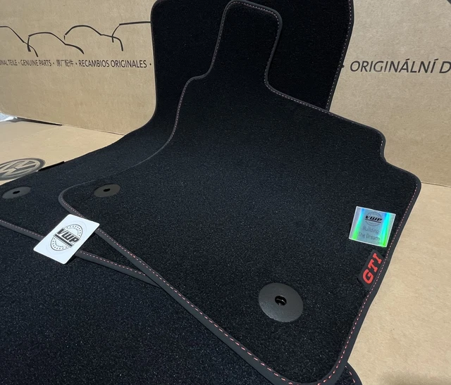 VW GOLF MK7 MK8 GTI Carpet Floor Foot Mats with Red GTI Logo RHD ...