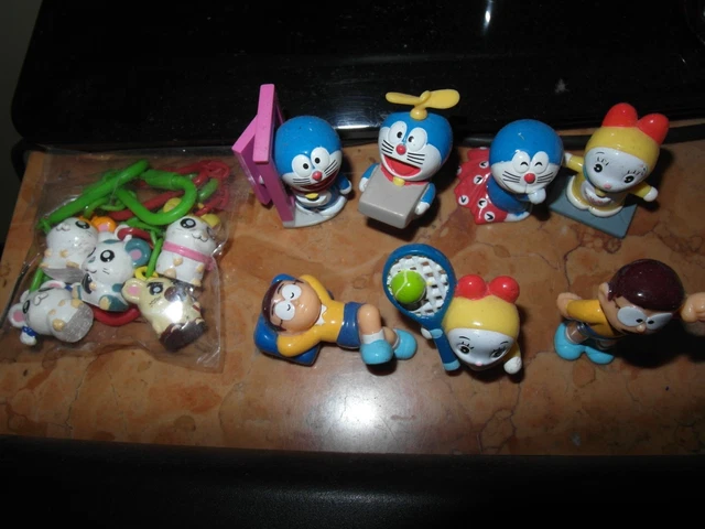 HAMTARO E DORAEMON lotto set sorpresine vintage blue criceti avventure ...