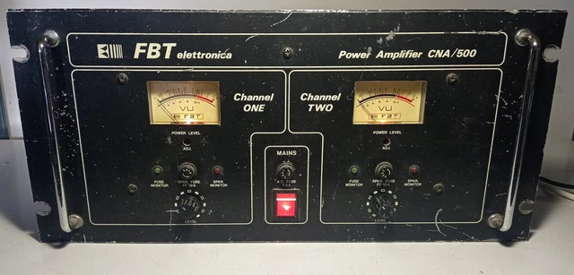 FBT CNA 500 Amplificatore Finale Di Potenza 500W Rms Vintage Anni 80/90 ...