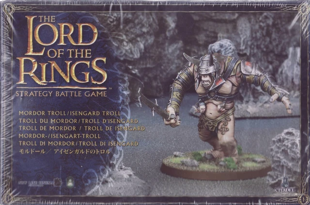 LORD OF THE Rings - Mordor Troll Isengard LOTR 05-07 Citadel Games Workshop EUR 85,00 - PicClick FR