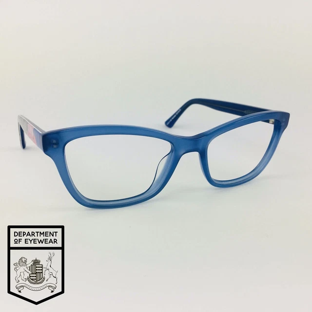 SPECSAVERS EYEGLASSES TRANSLUCENT BLUE CATS EYE glasses frame MOD:MAUVE ...