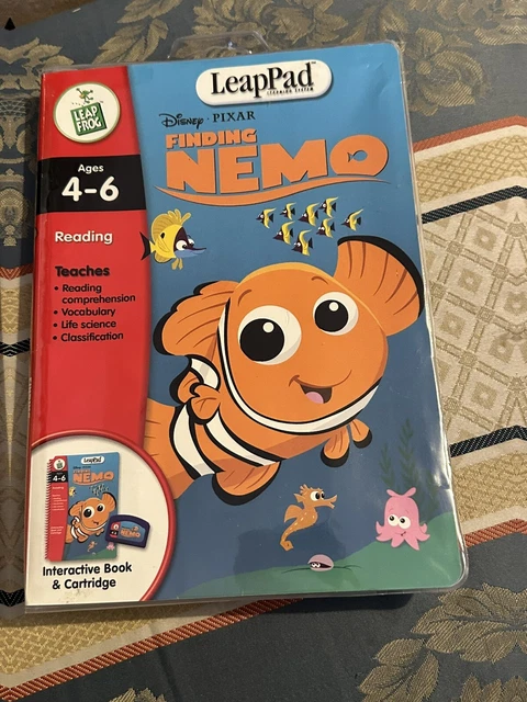 LEAPFROG LEAPPAD DISNEY Pixar Finding Nemo Cartridge And Book, Great ...