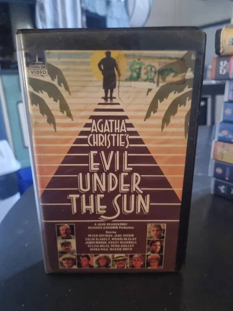 AGATHA CHRISTIE'S EVIL Under The Sun - VHS 1981 - Ex Rental Thorn Emi ...