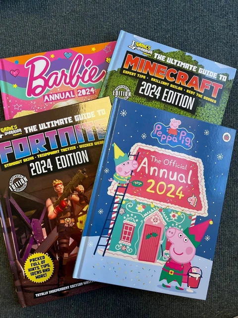 BLUEY MATCH BARBIE Peppa Pig Fortnite Minecraft Official Annual 2024 ...