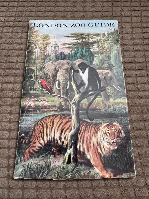 ORIGINAL LONDON ZOO Guide Book 1964 - 88 pages with Photos and Maps ...