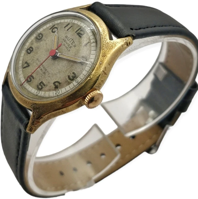 BUTEX 30MM 1950S Swiss Cal mécanique FEF 350 LEBROCANTHEURE MONTRE ...