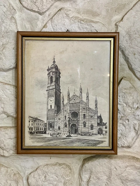 DISEGNI A MATITA di Monza Originali di Fausto Cattaneo EUR 600,00 ...