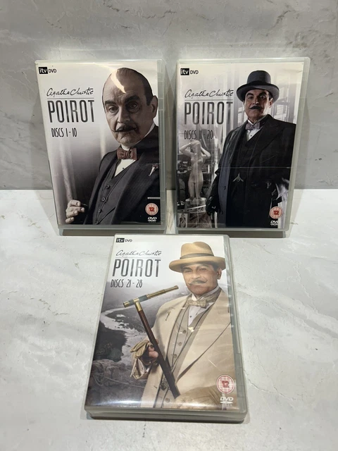 AGATHA CHRISTIE'S POIROT - Complete Collection Series (28-Disc) ITV DVD ...